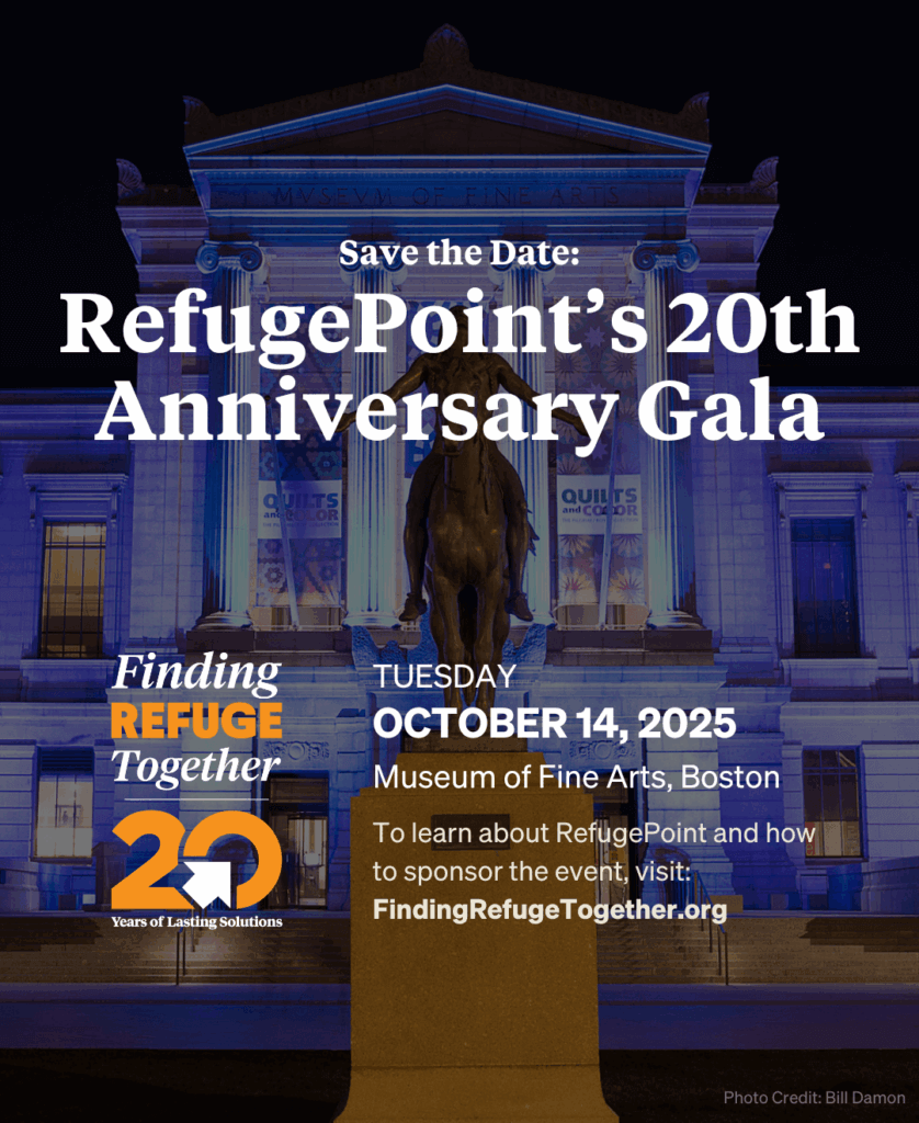 Why “Finding Refuge Together” —RefugePoint’s 20th Anniversary Gala—Matters More Than Ever ...